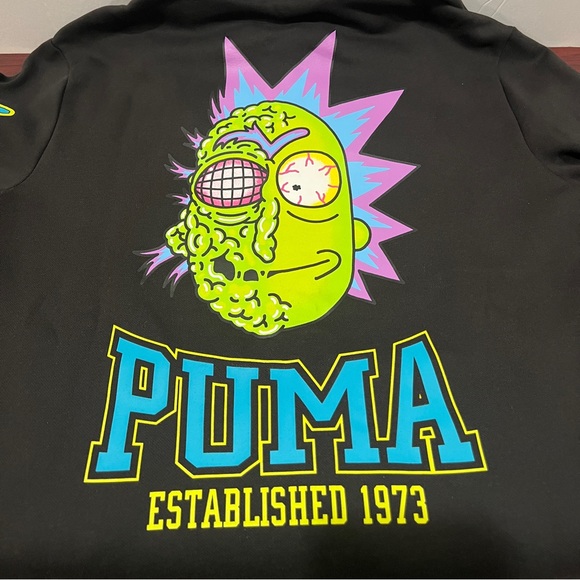 Puma | Shirts | Puma X Rick And Morty Hoodie 53798 0 Black | Poshmark